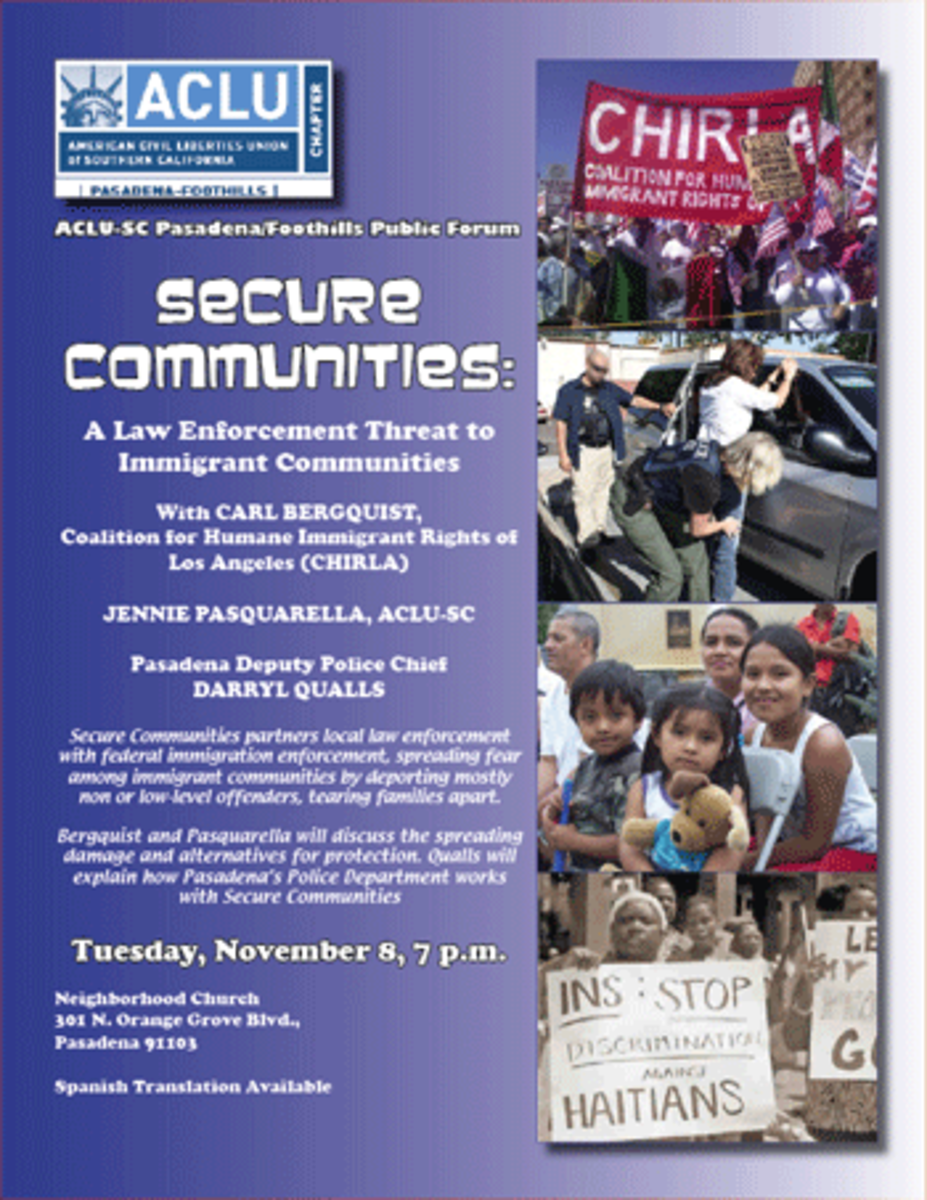 Learn the Facts on Secure Communities: Tuesday, 8 November - LA Progressive