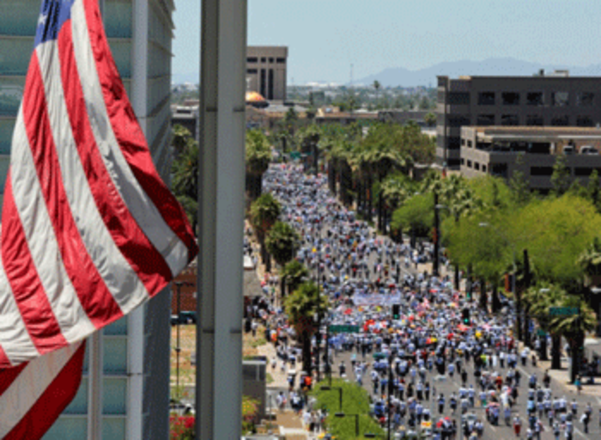 Tens of Thousands March in Protest of Arizona’s SB 1070 - LA Progressive