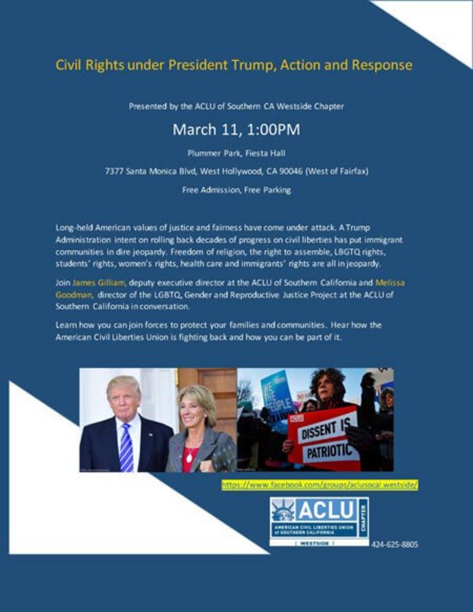 Civil Rights Under Trump: Is He Signing Them Away—March 11 - LA Progressive