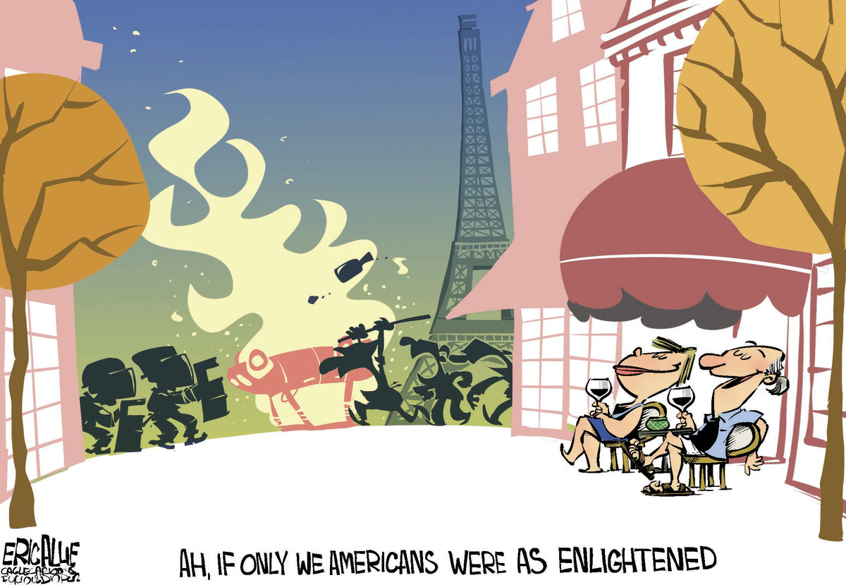 French Protest While American Left Remains Silent - LA Progressive