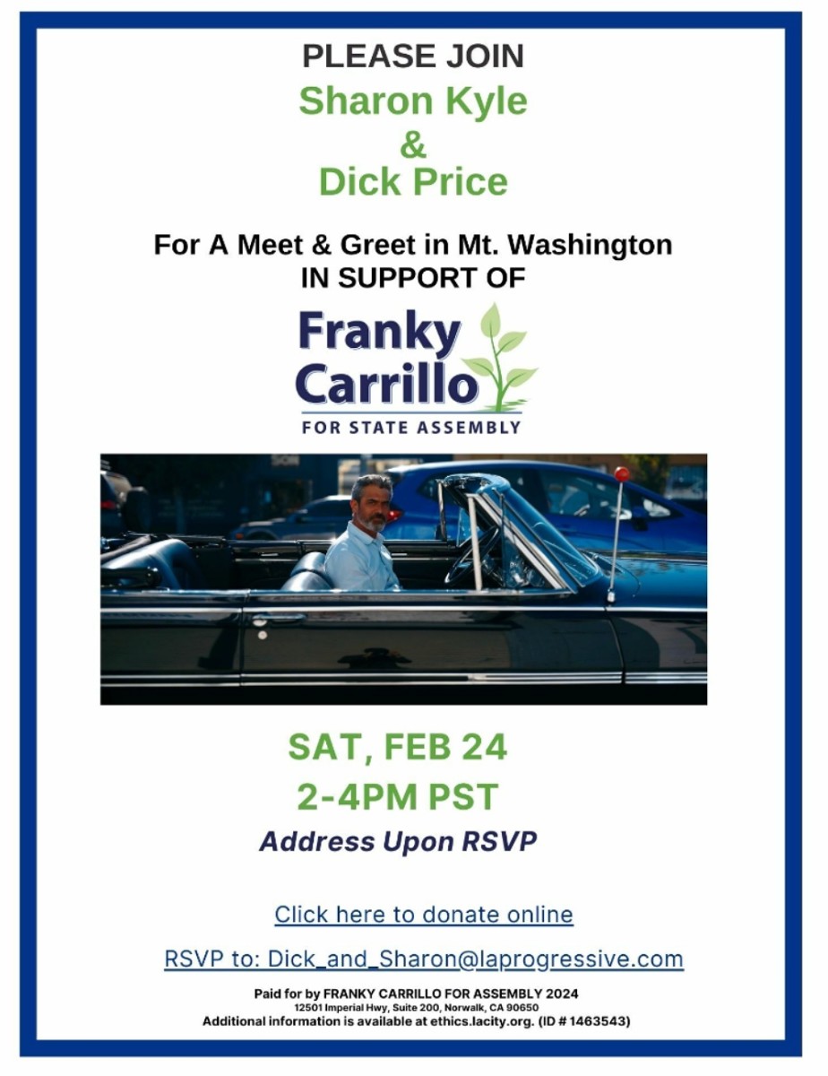Franky Carrillo Can Run At Last - LA Progressive